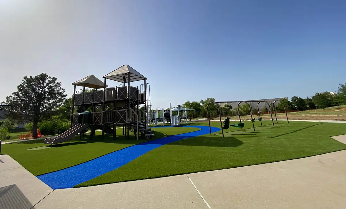 Flower Mound Playground | Artificial Playground Grass | SYNLawn