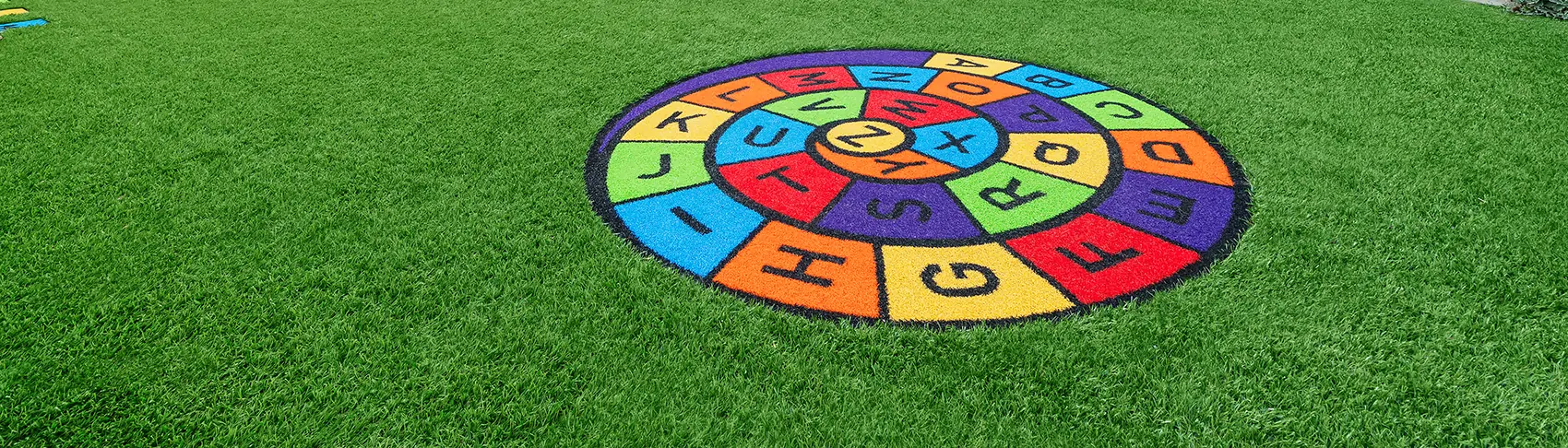 Commercial Turf Designs & Patterms | Custom Artificial Grass | SYNLawn